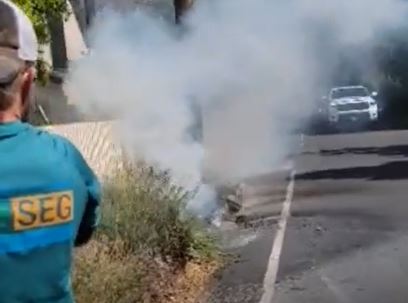 SEG Crew Help Put Out Road Side Fire During The River Fire ...